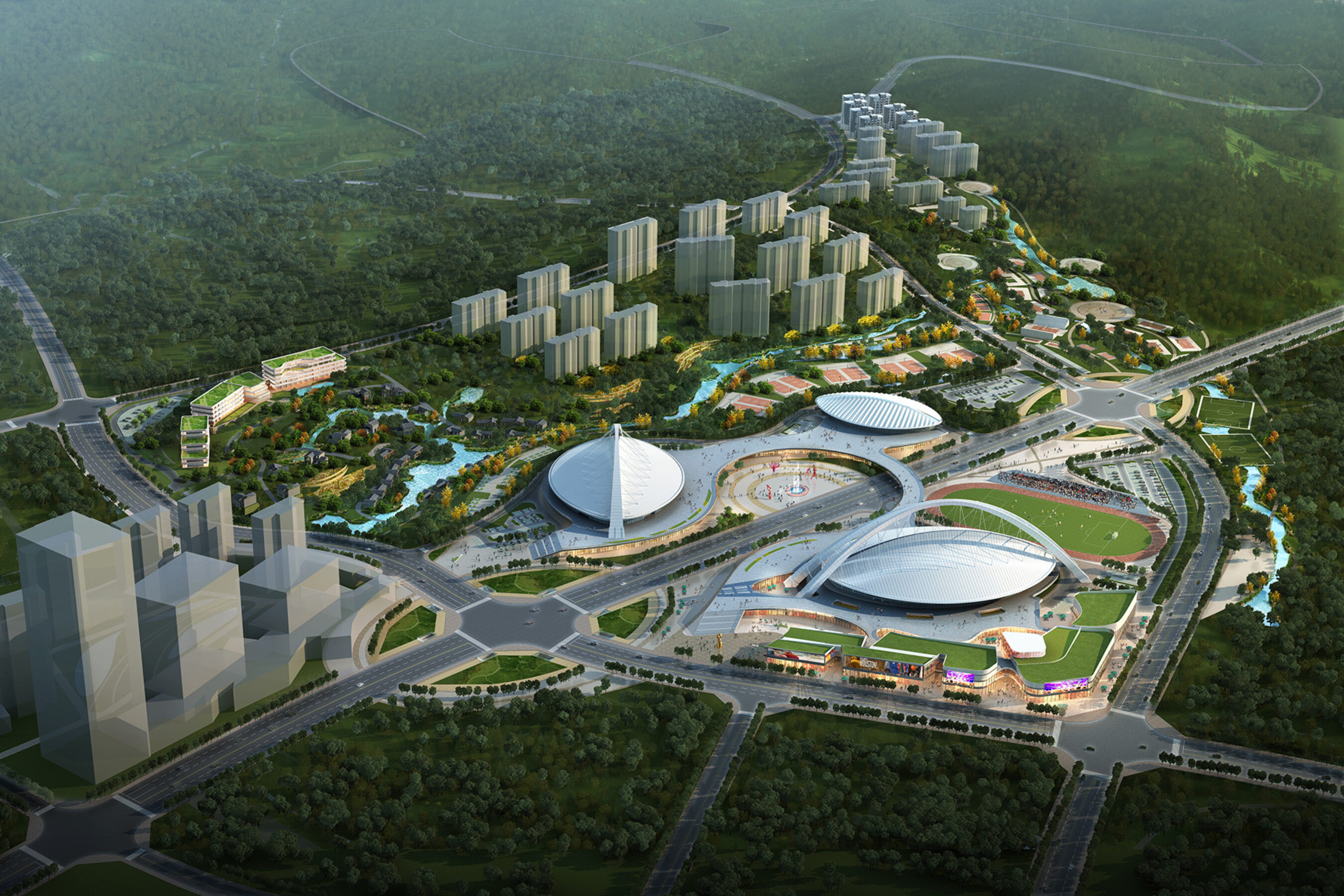 Ankang Sports Park & Phase I Gym | PTW